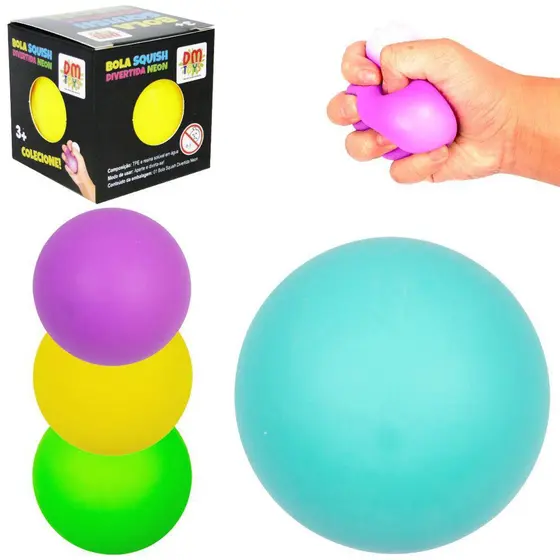 Oba Oba | BOLA SQUISH DIVERTIDA NEON SORT