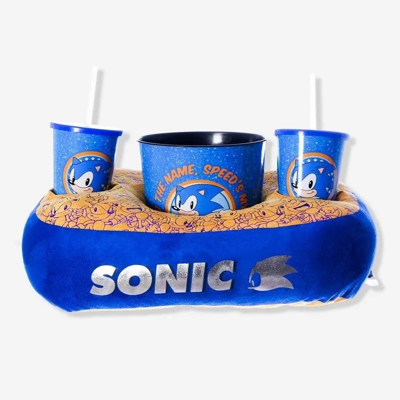 Oba Oba | KIT ALM PIPOCA FIBRA SUEDE SONIC THE HEDGEHOG